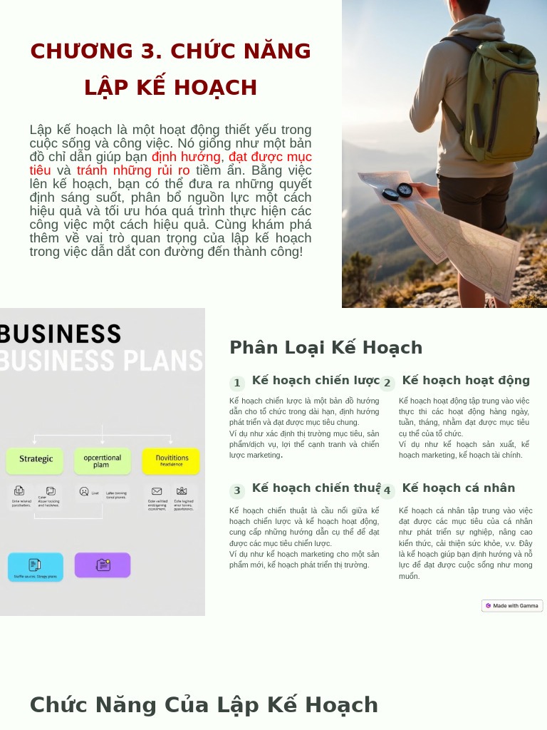 Chương 3. Chuc Nang Lap Ke Hoach | PDF
