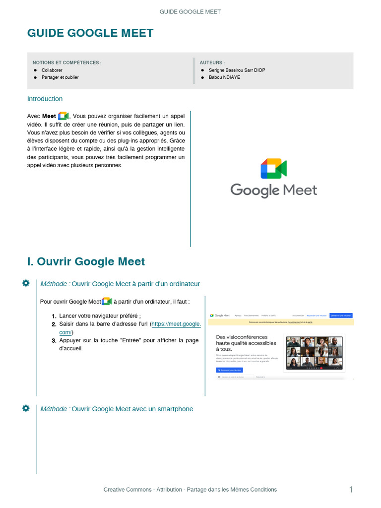 Guide Pratique de Google Meet | PDF | Logiciel | Informatique