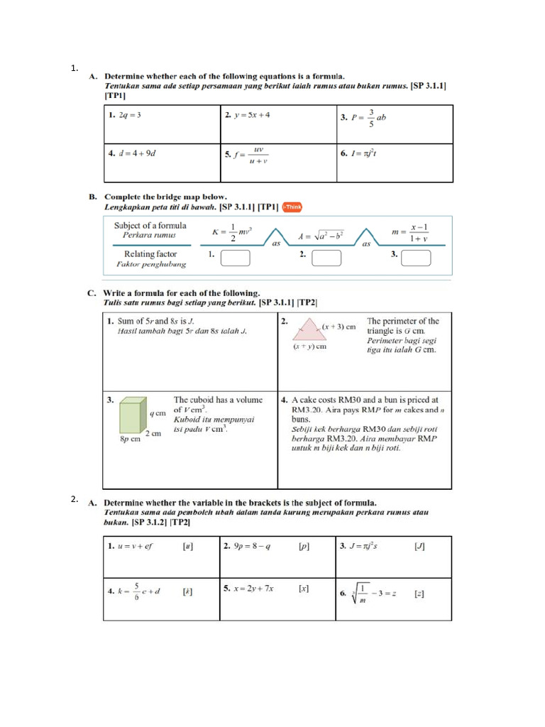Form 2 Maths | PDF