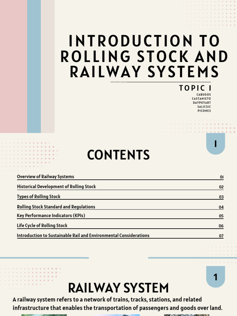 Overview of Railway Rolling Stock Systems | PDF | Rail Transport | Train
