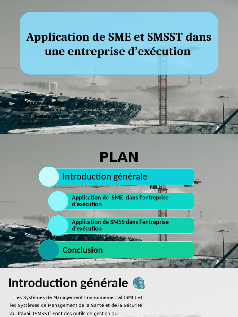 Application des SME et SMSST en entreprise | PDF | Sécurité | Gestion ...