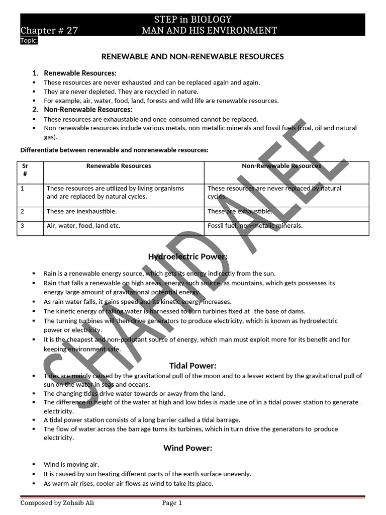 Chapter 27 - Short Questions | PDF | Power Station | Eutrophication