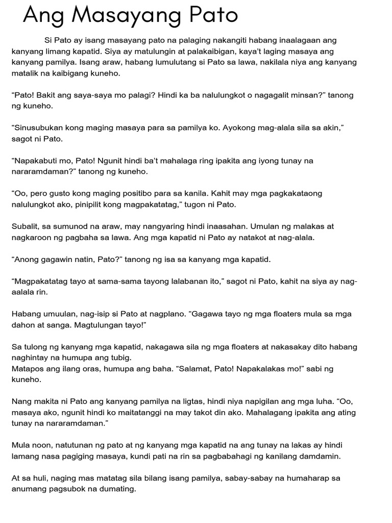 Ang Masayang Pato_20250428_222916_0000 | PDF