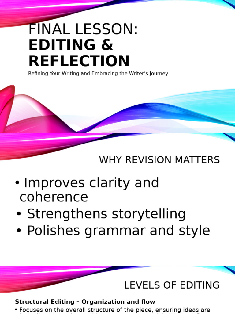 Mastering Writing: Editing Techniques | PDF | Human Communication ...