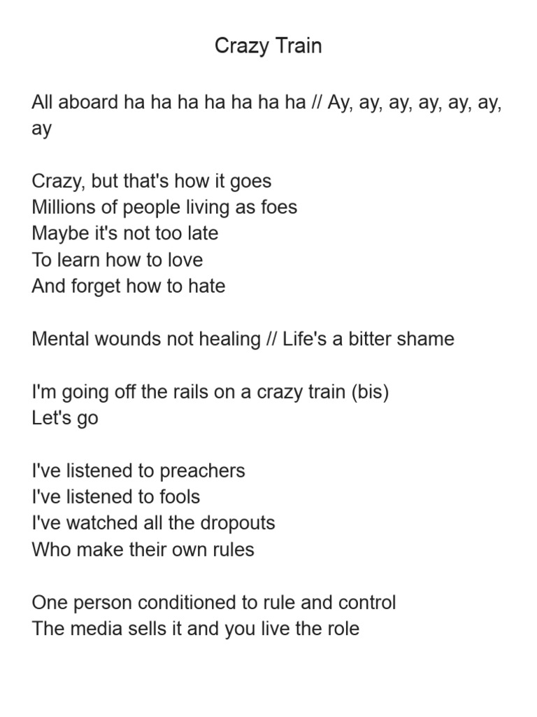 Crazy Train | PDF
