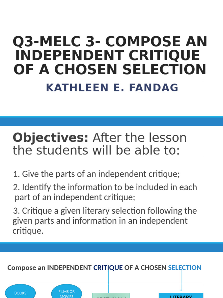 Q3 Melc 3 English 10 23 24 | PDF