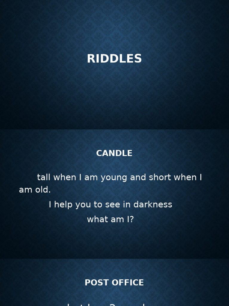 Riddles | PDF
