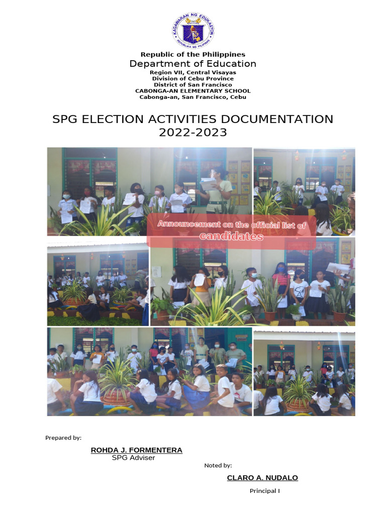 SPG Election Activities 2022-2023 | PDF | Governance | Government ...
