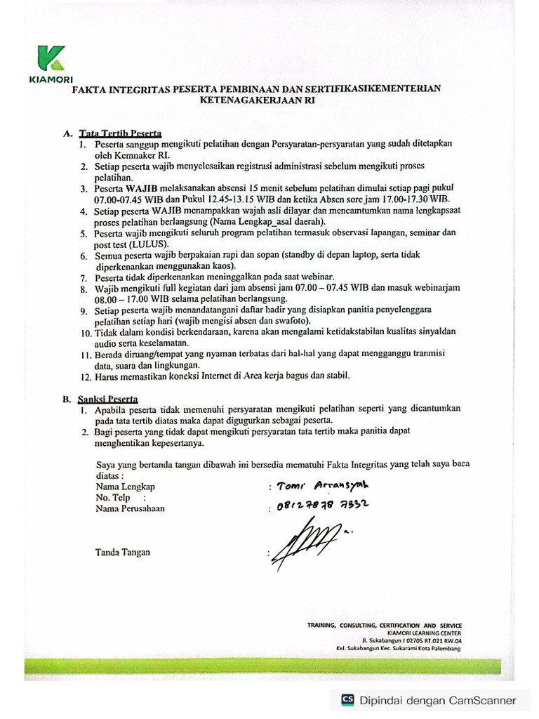 Fakta Integritas | PDF