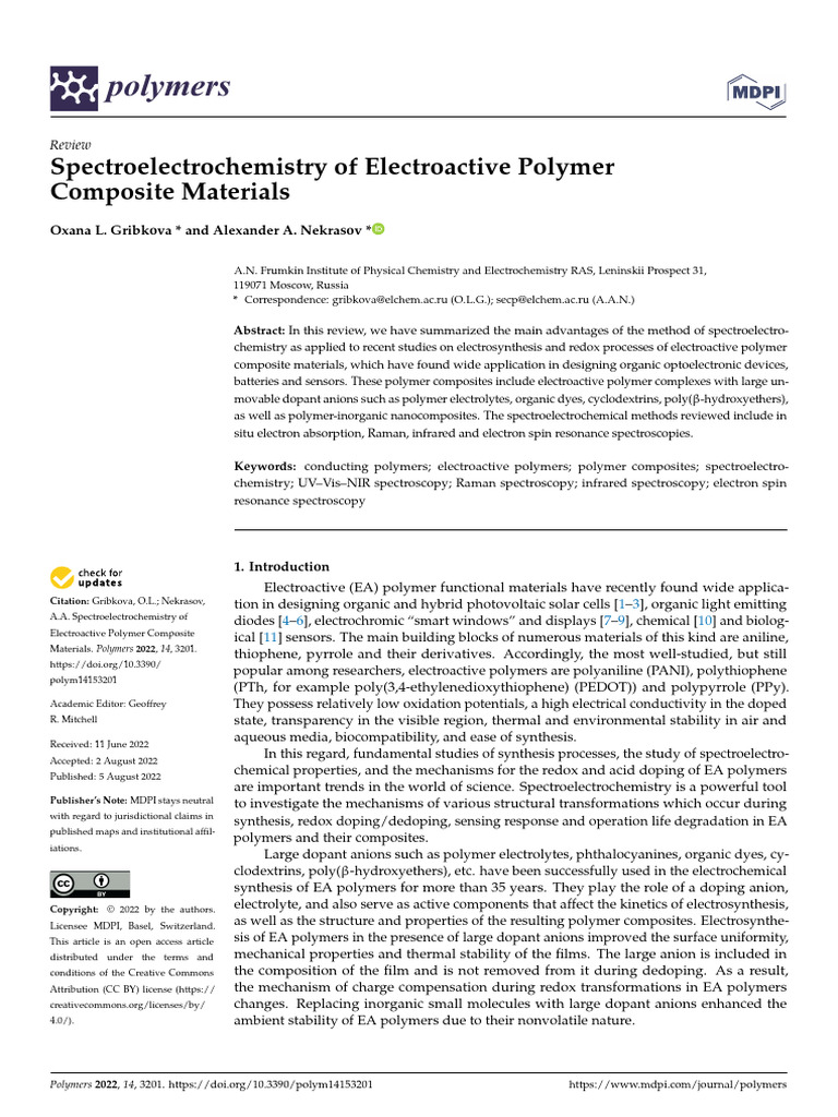 Polymers 14 03201 v2 | PDF | Raman Spectroscopy | Absorption Spectroscopy