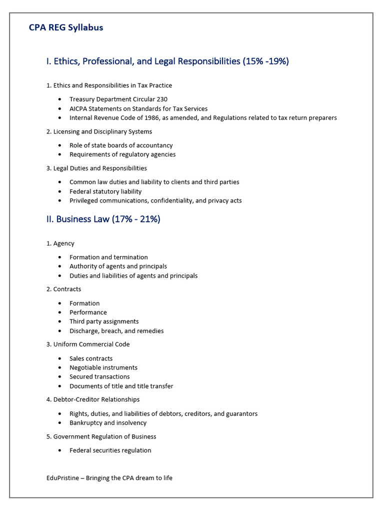 CPA REG Syllabus Download | PDF | Tax Deduction | Taxes