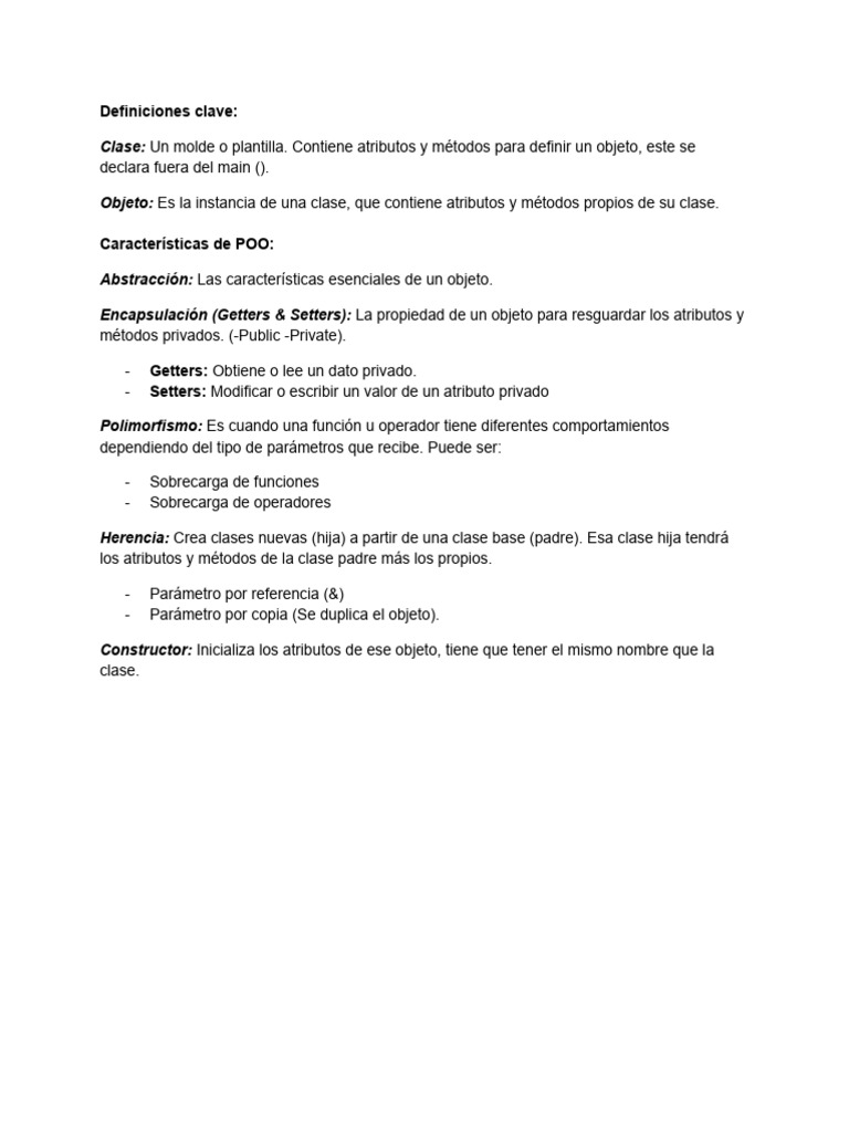 Repaso POO | PDF