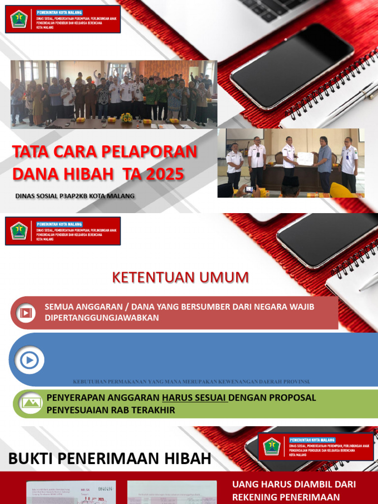 Sosialisasi Tata Cara Pertanggungjawaban SPJ Hibah 2025 | PDF