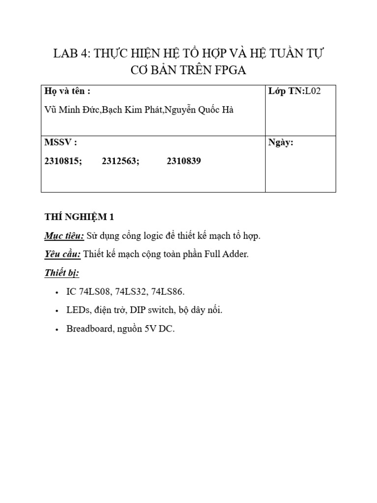 Lab 4 KTS L02 Nhóm 5 | PDF