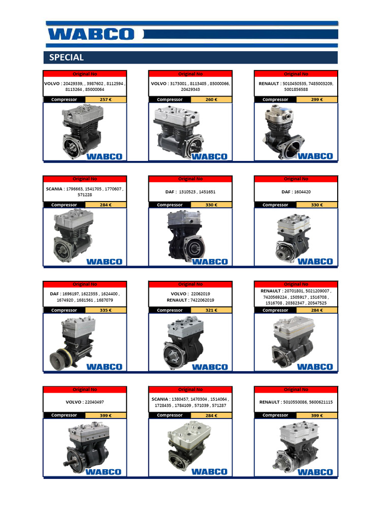 Wabco Compressor | PDF