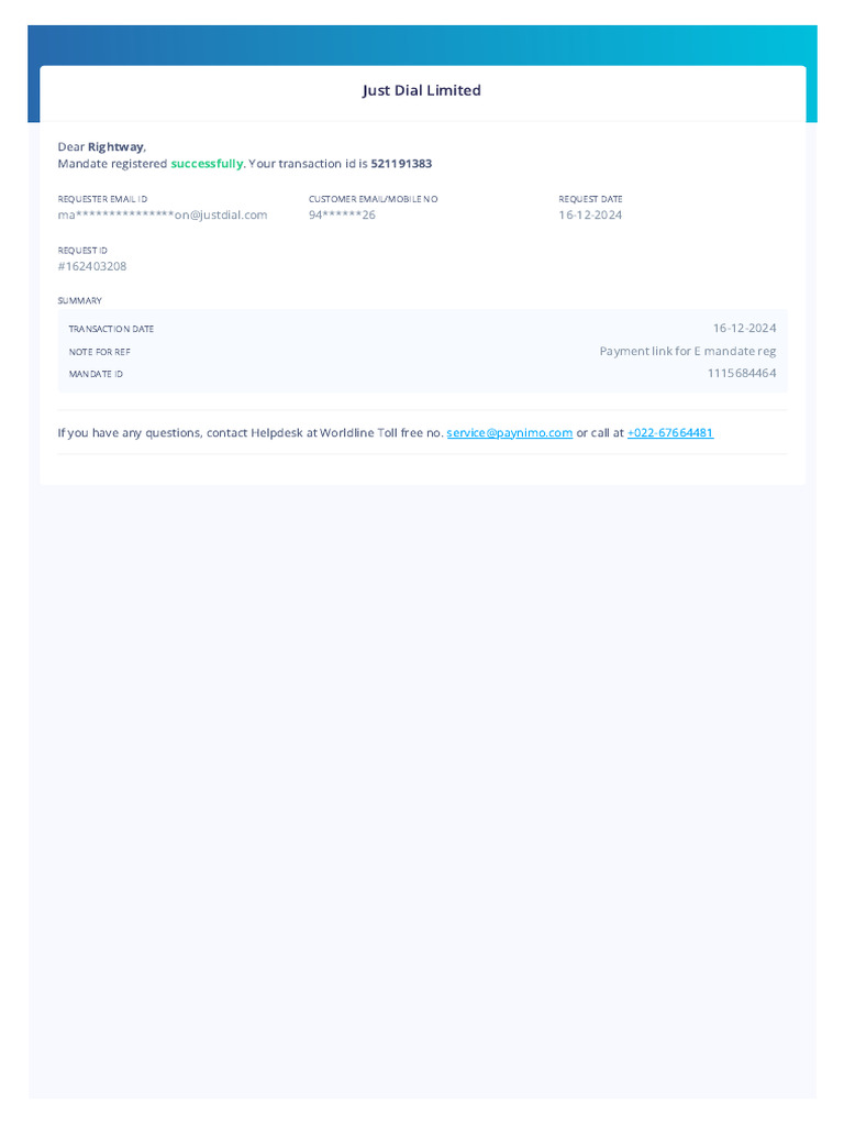 Paynimo Merchant - Reponse | PDF