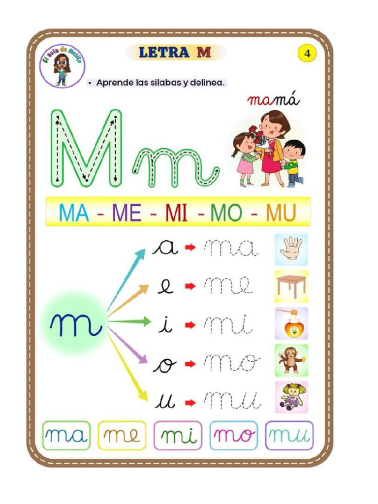 Actividad Letra M | PDF