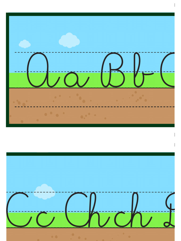 abecedario manuscrita | PDF