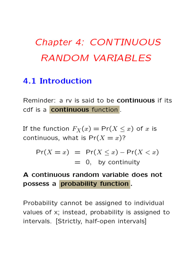 Chap 4 | PDF | Normal Distribution | Variance