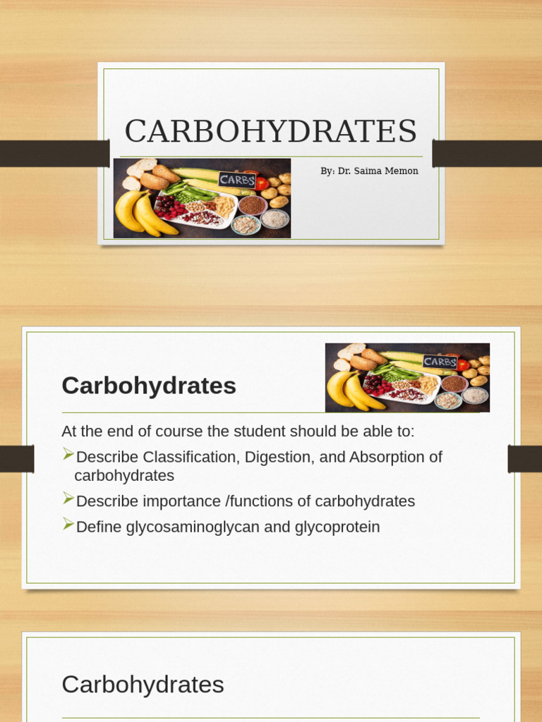 Understanding Carbohydrates: Types & Functions | PDF | Carbohydrates ...