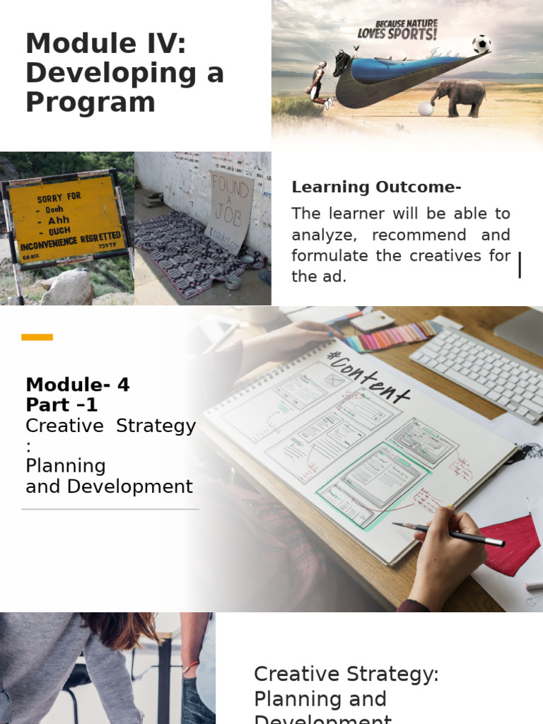AM Module 4 Part 1 Creative Strategy | PDF | Creativity | Advertising