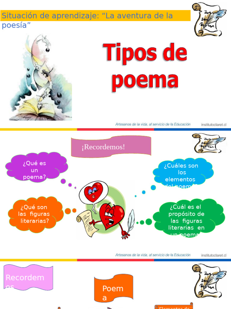 tipos de poemas | PDF | Poesía | Recursos poéticos