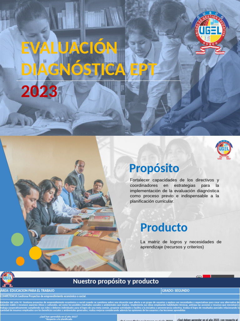Evaluacion Diagnostica - Ept | PDF | Evaluación | Aprendizaje