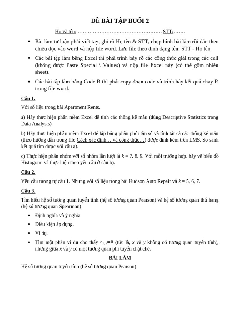 Đề Bài Tập Tkud Buổi 2 | PDF