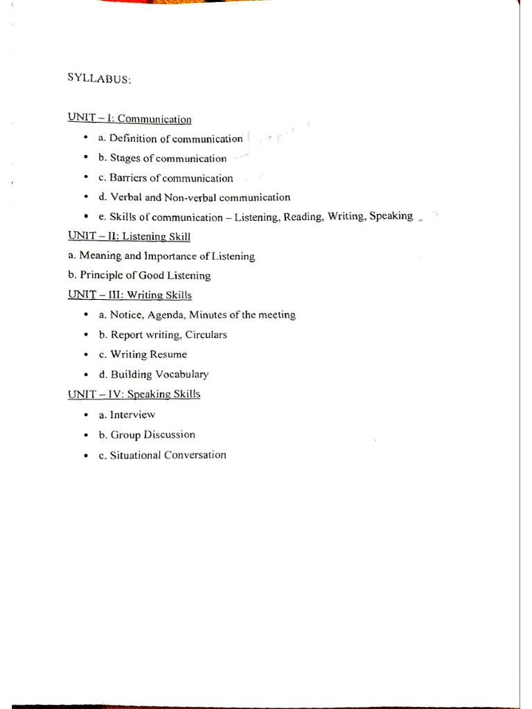 Communication, Chapter 1. | PDF