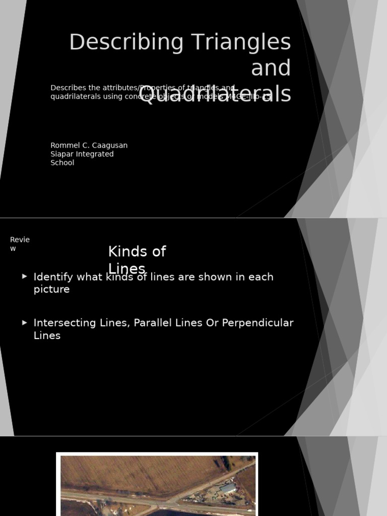 MATH 4 PPT Q3 - Describing Triangles and Quadrilaterals | PDF