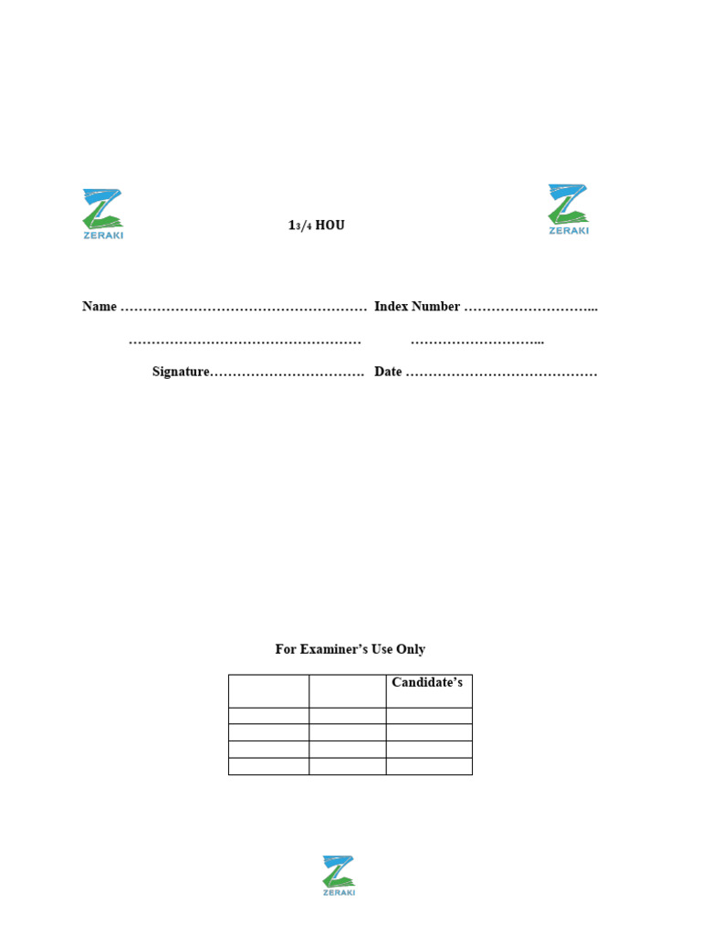 Biology - Biology Form 3 Paper 3 Confidential Report - Zeraki Achievers ...
