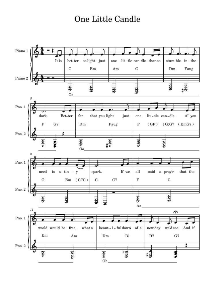 One Little Candle | PDF