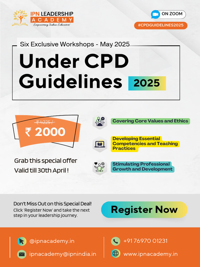 May Workshops As Per CPD Guidelines | PDF