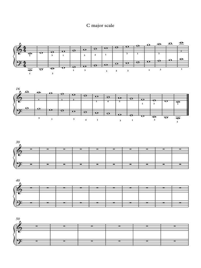 C Major Scale | PDF