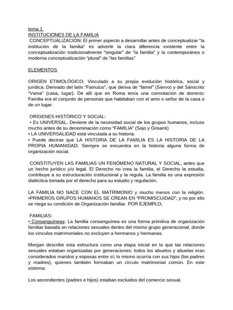 Guia Prueba Familia 1 y 2 | PDF | Parentesco | Familia