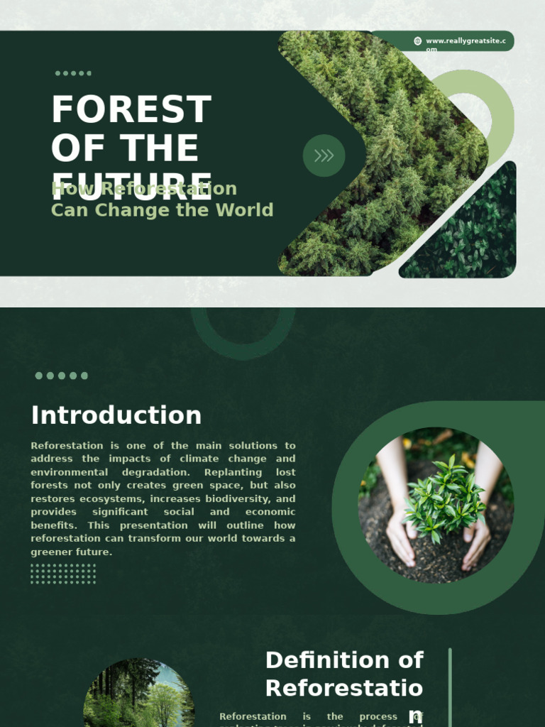 Green and Dark Green Simple Forest of The Future Presentation | PDF ...