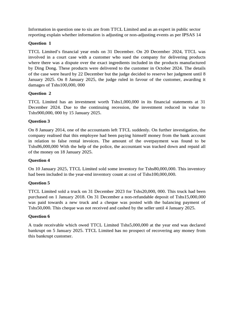 Event After Reporting Questions For Bait and Bac 2 | PDF