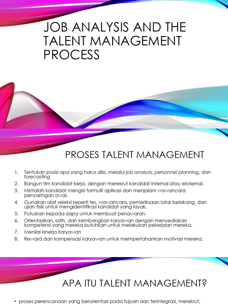 Job Analysis and The Talent Management Process - MSDM2 | PDF