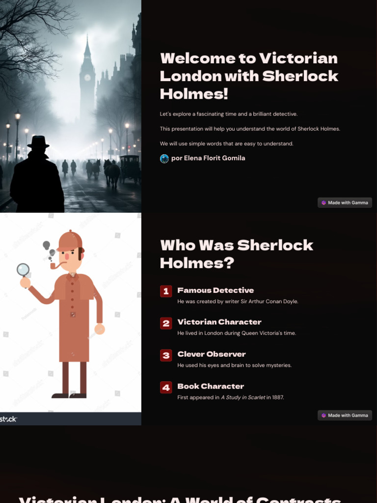 Exploring Sherlock Holmes in Victorian London | PDF | Sherlock Holmes ...