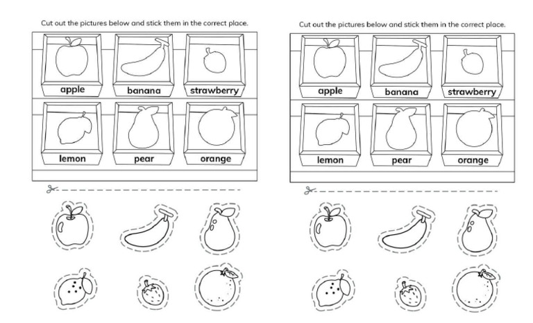 Fruits_cut and Paste | PDF