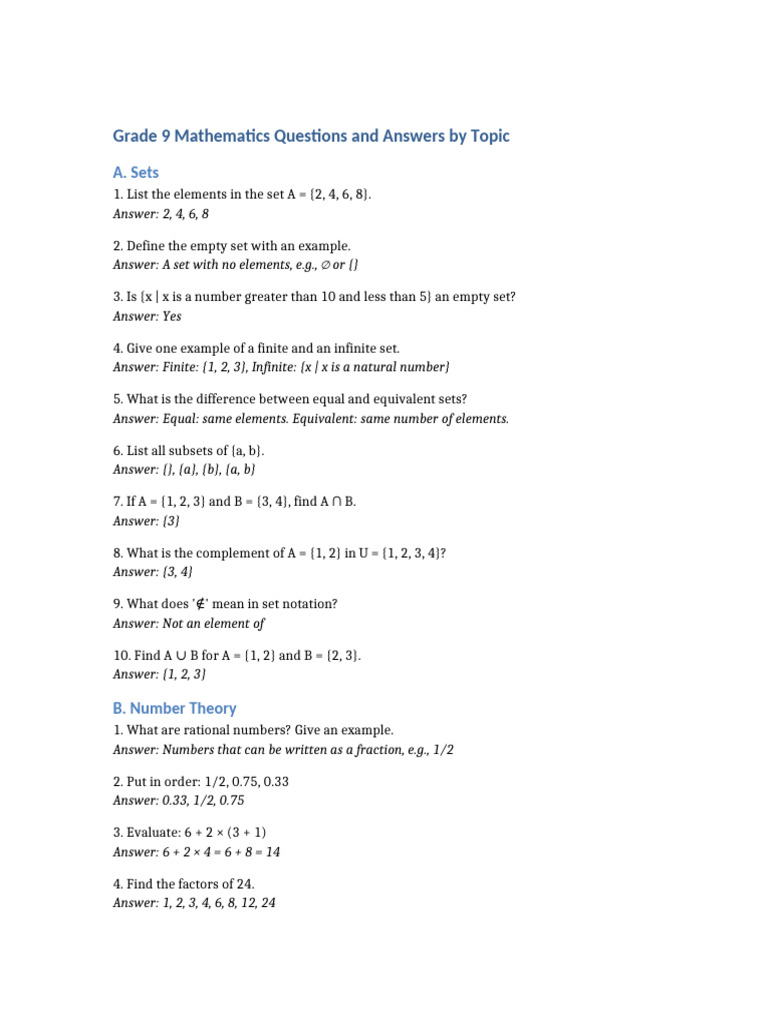 Grade 9 Math Updated Consumer Arithmetic | PDF | Set (Mathematics ...