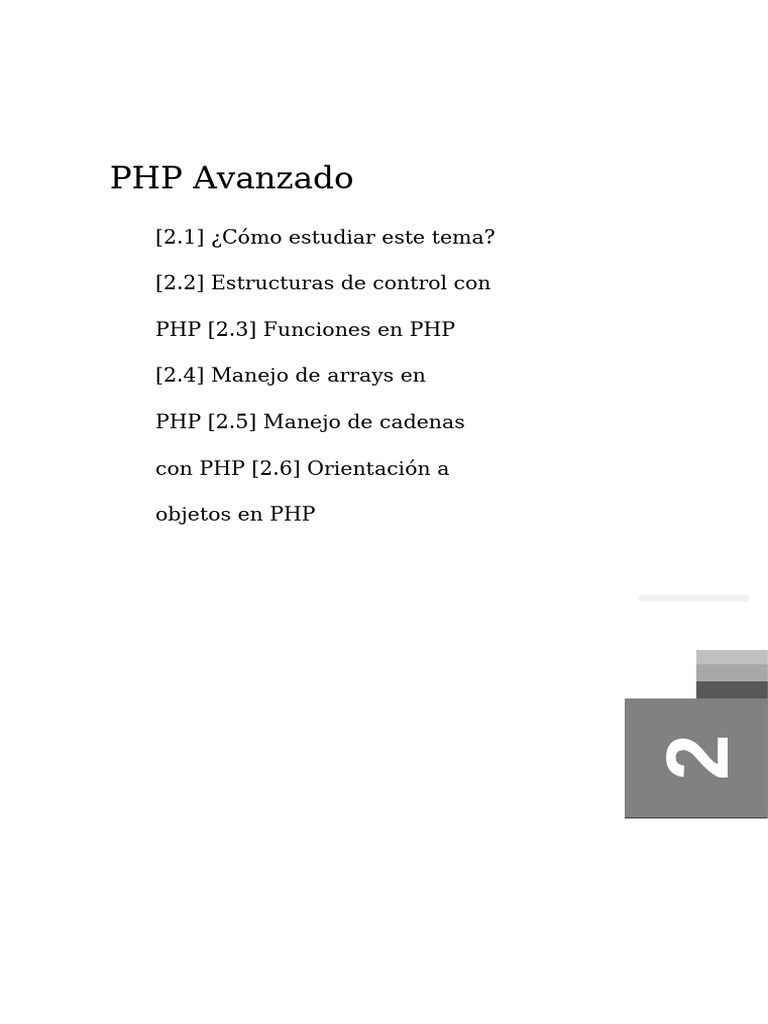 Tema2. - PHP Avanzado | PDF | Php | Objeto (informática)