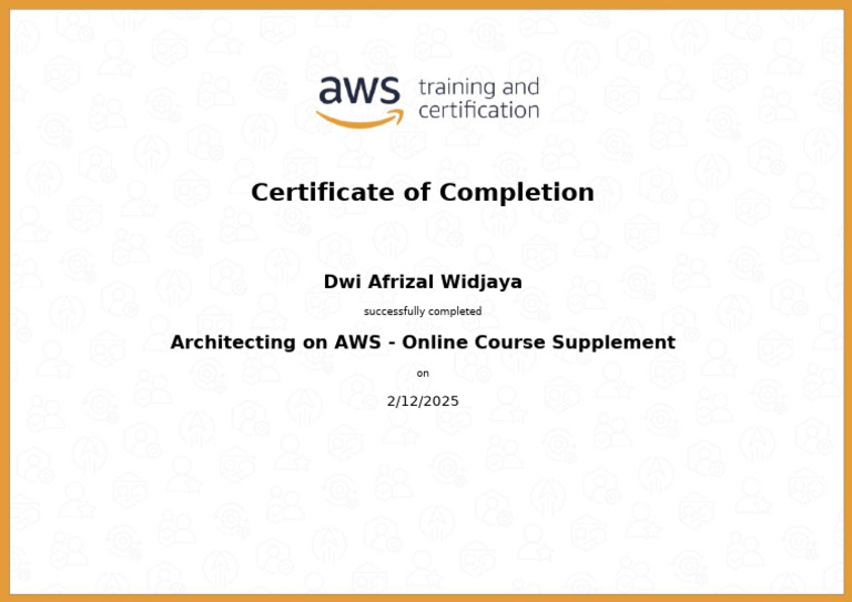 8319 3 7061994 1739378887 AWS Course Completion Certificate | PDF