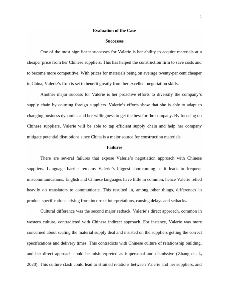 Case Study 3 - Overcoming Cultural Barriers in Negotiation Term 4 2024 ...