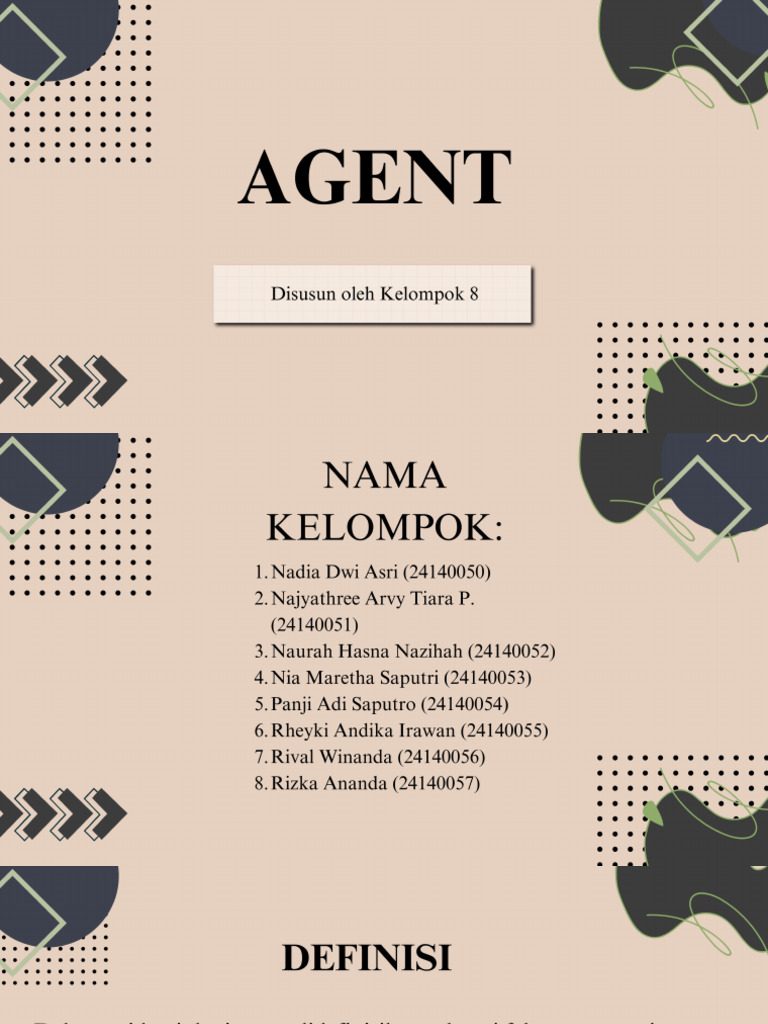 Kelompok 8 Agent | PDF