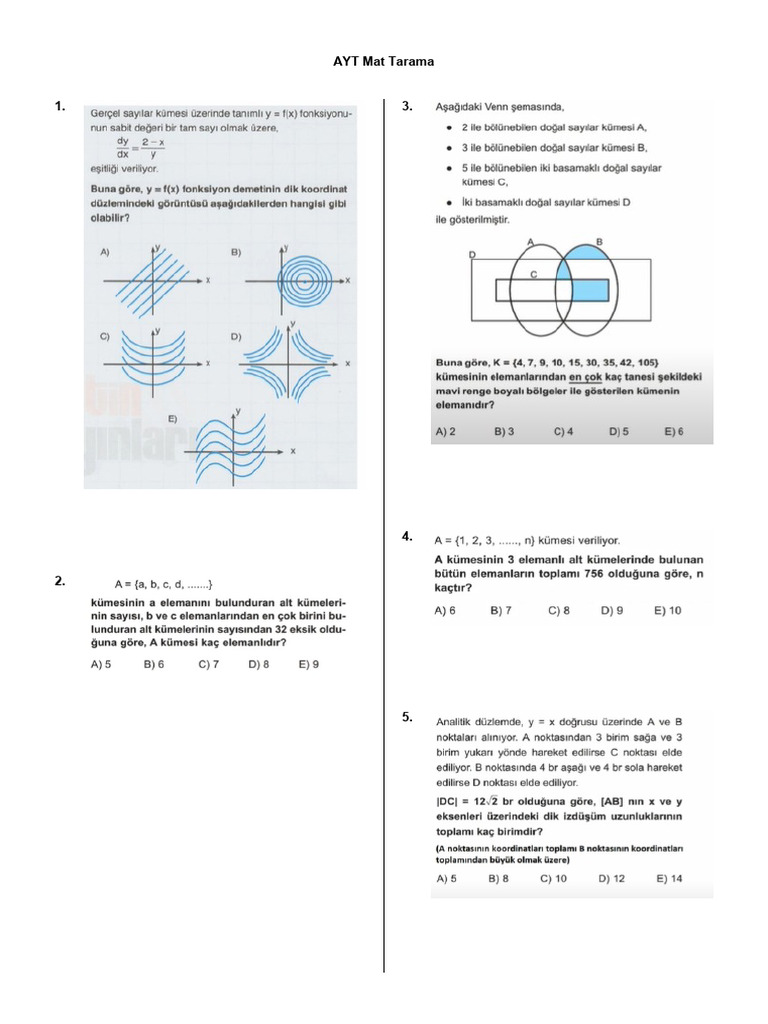 AYT Mat Tarama | PDF
