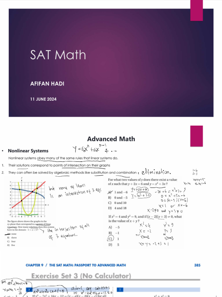 SAT Math 11 June 2024 | PDF