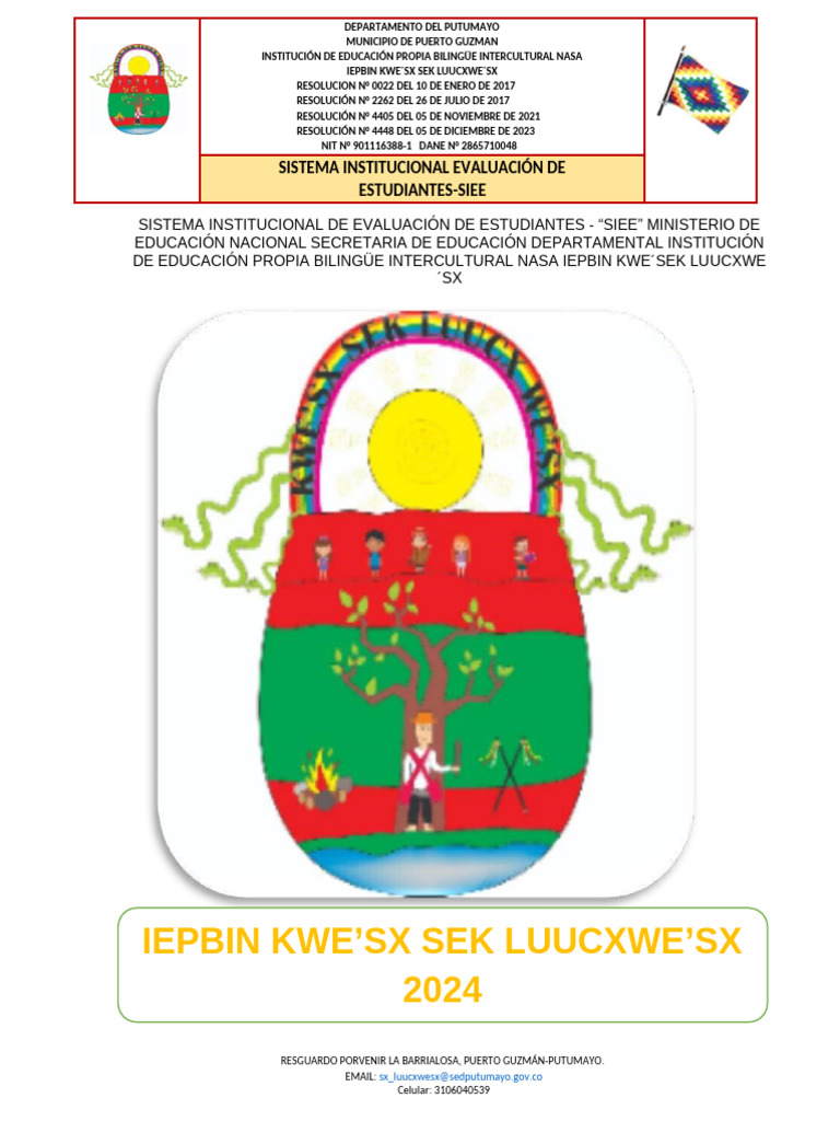 Siee Actualizado Iepbin 2023 - 2024. | PDF | Evaluación | Invalidez