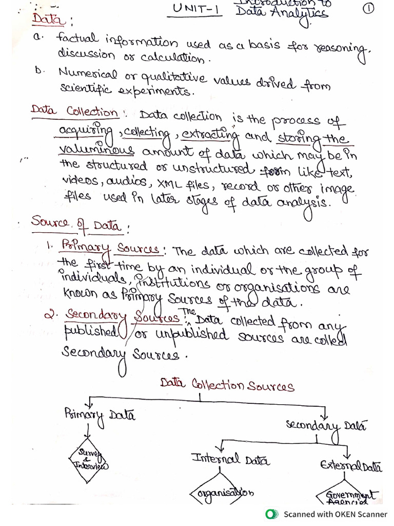 UNIT 1 DATA ANALYTICS | PDF