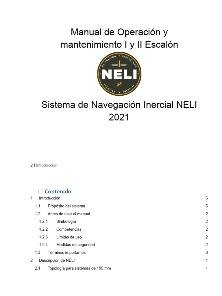 Manual de Operación NELI | PDF | Sistema de Posicionamiento Global ...